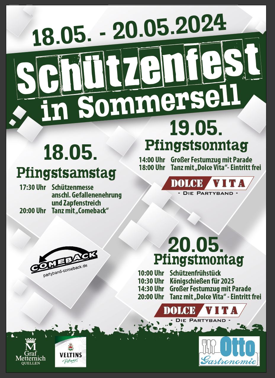 Programm zum Schützenfest - Sommersell